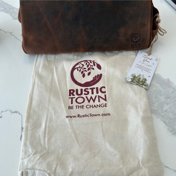 Rustic Town | Bags | Rustic Town Johnny Handmade Leather Dopp Kit ...